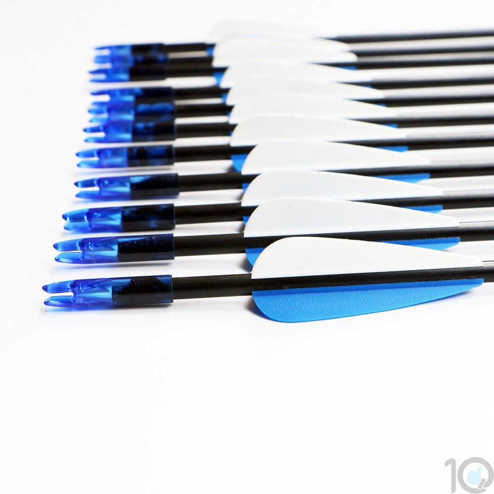 Buy Online India Tiger Archery 6mm, 31 , Spine-1200 with Black Feather ...