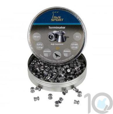 Buy Online India H&N Terminator (0.177) Cal-7.25 Grains-400 Pellets ...
