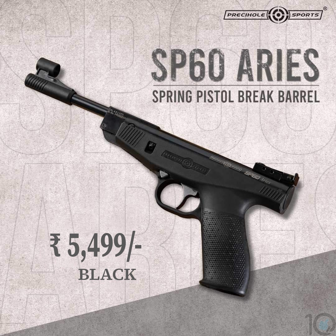 Buy Precihole Precihole SP60 0.177 Aries Spring Air Pistol | Glossy ...