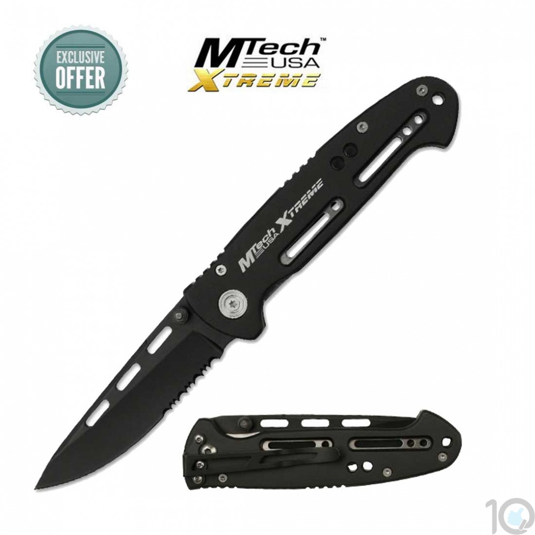 Buy Online India M-Tech MX-8022BK Tactical Folding Knife length 4.5 ...