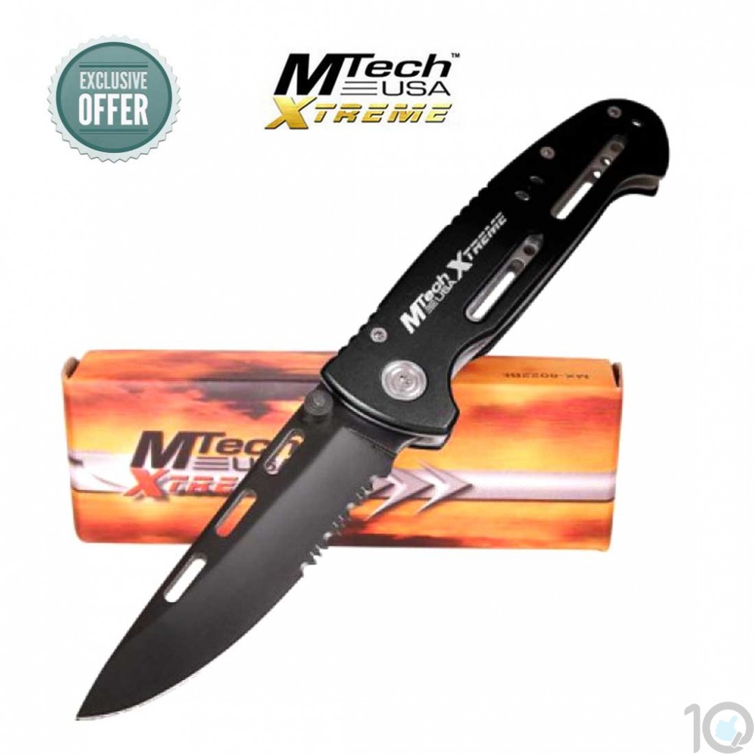 Buy Online India M-Tech MX-8022BK Tactical Folding Knife length 4.5 ...