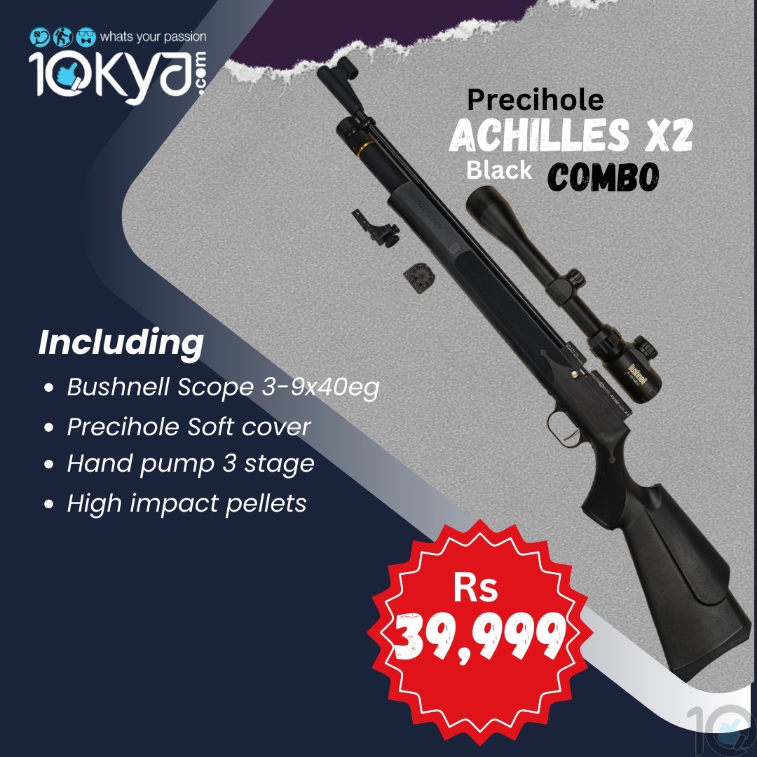 Buy Online India Precihole PCP PX-100 Achilles X2 Black + 3stage Hand ...